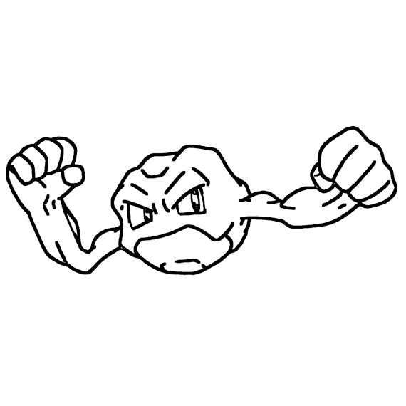 Geodude Coloring Page - Print IdeaShortcut