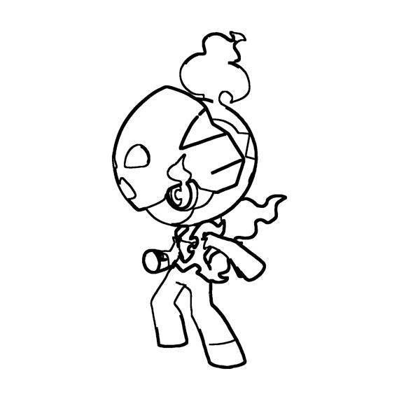 Charcadet Coloring Page - Print IdeaShortcut