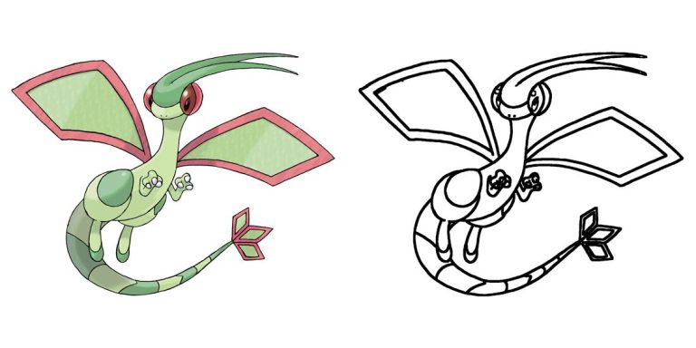 Flygon Coloring Page - Print IdeaShortcut