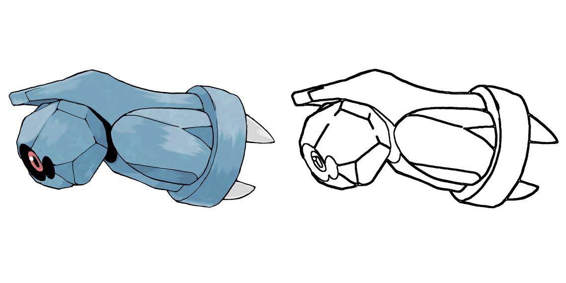 Beldum Coloring Page - Print IdeaShortcut