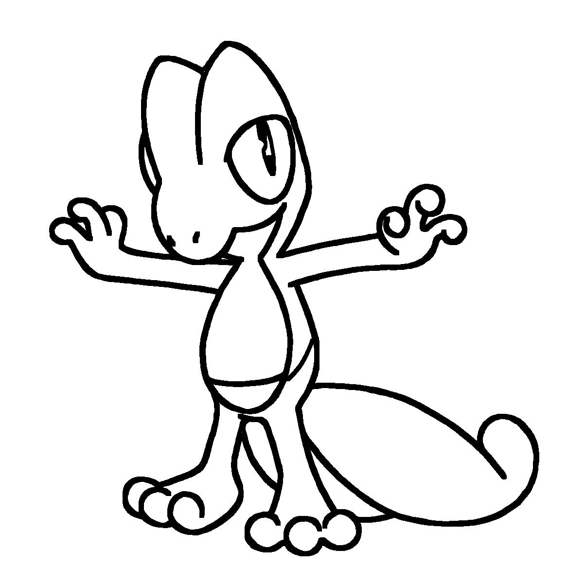 Treecko Coloring Page - Print IdeaShortcut
