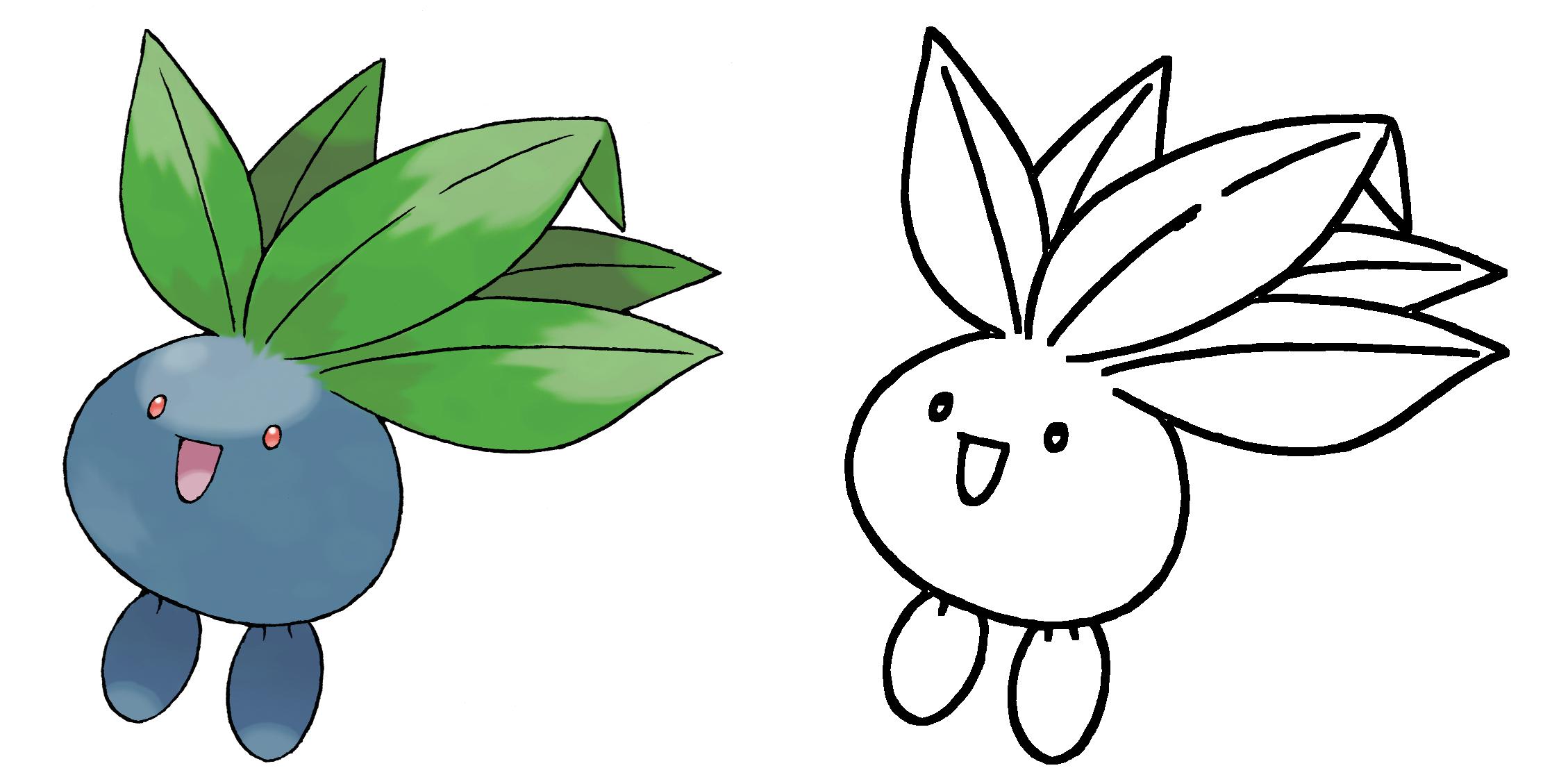Oddish Coloring Page
