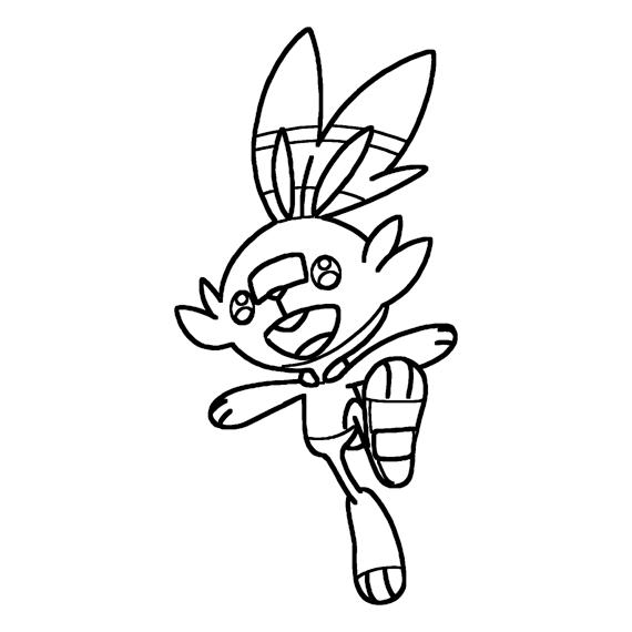Scorbunny Coloring Page - Print IdeaShortcut