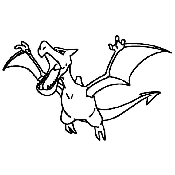 Aerodactyl Coloring Page - Print IdeaShortcut