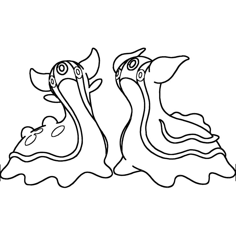 Pages Gastrodon Scizor Sketch Coloring Page
