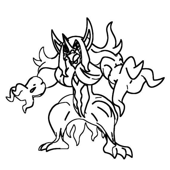 Grimmsnarl Coloring Page Print Ideashortcut