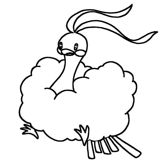 Altaria Coloring Page - Print IdeaShortcut