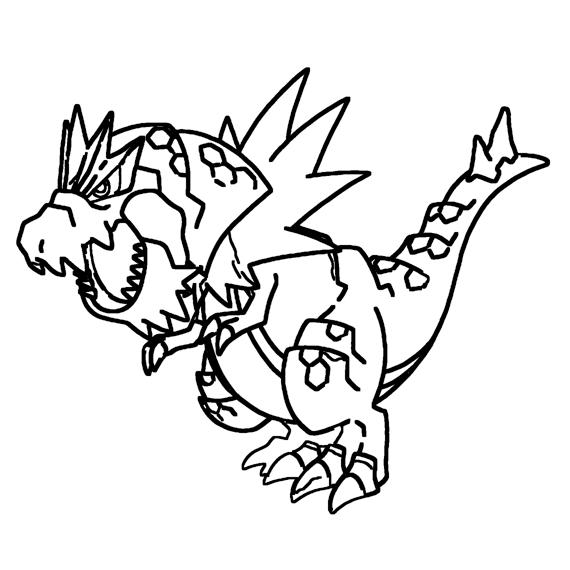 Tyrantrum Coloring Pages Coloring Pages