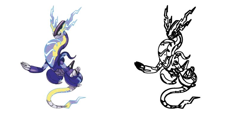 Miraidon Coloring Page - Print IdeaShortcut