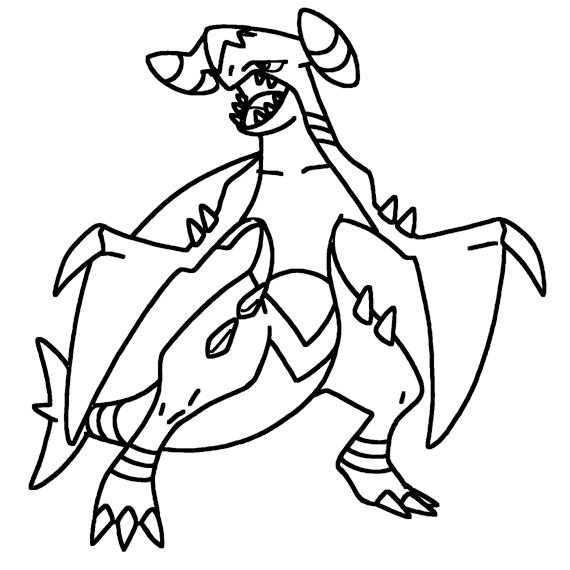 Pokemon Garchomp Coloring Coloring Pages