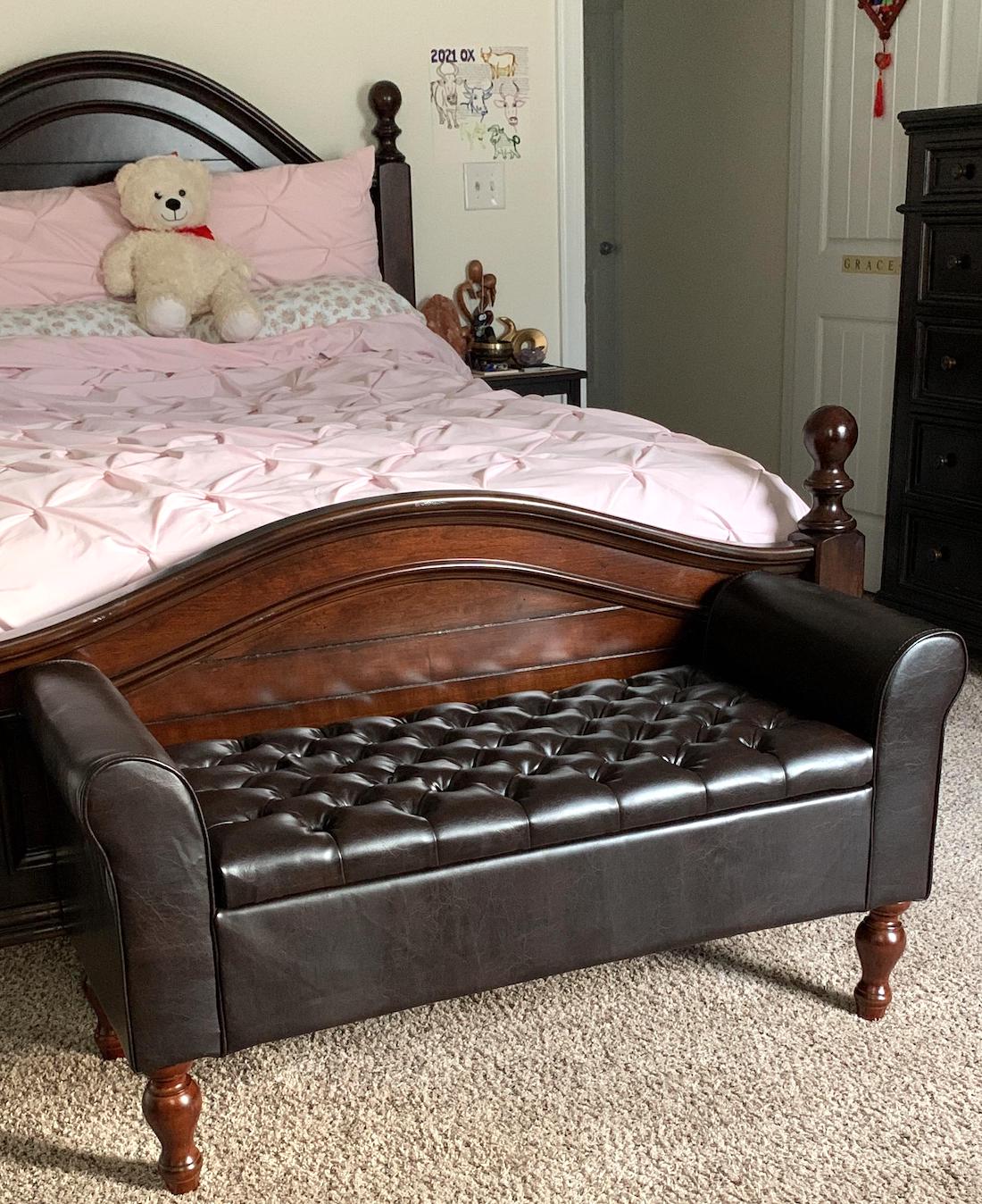 Christopher Knight Home Keiko Leather Armed Storage Bench – REAL DECORS