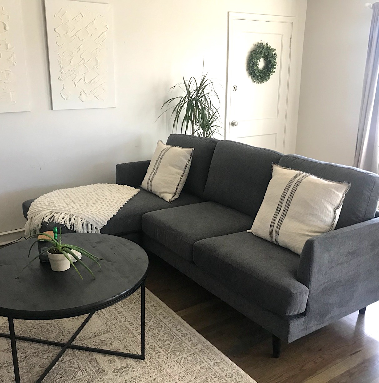 Rivet Goodwin Modern Reversible Sectional Sofa Couch, Grey – REAL DECORS