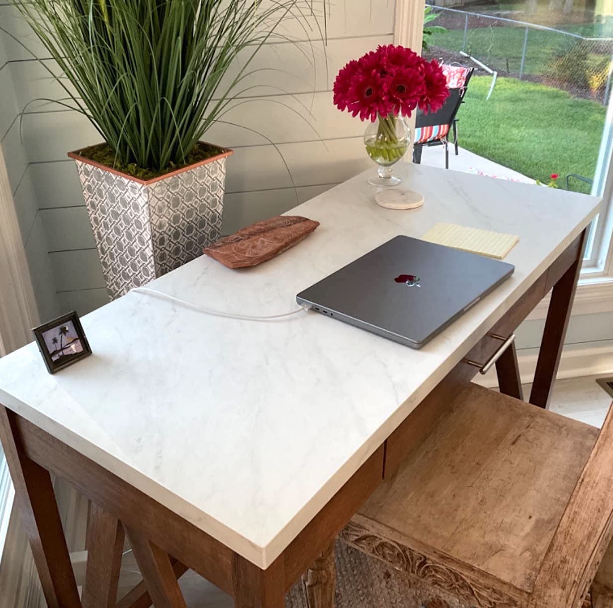 Walker Edison Rustic Farmhouse Wood Computer Desk – REAL DECORS