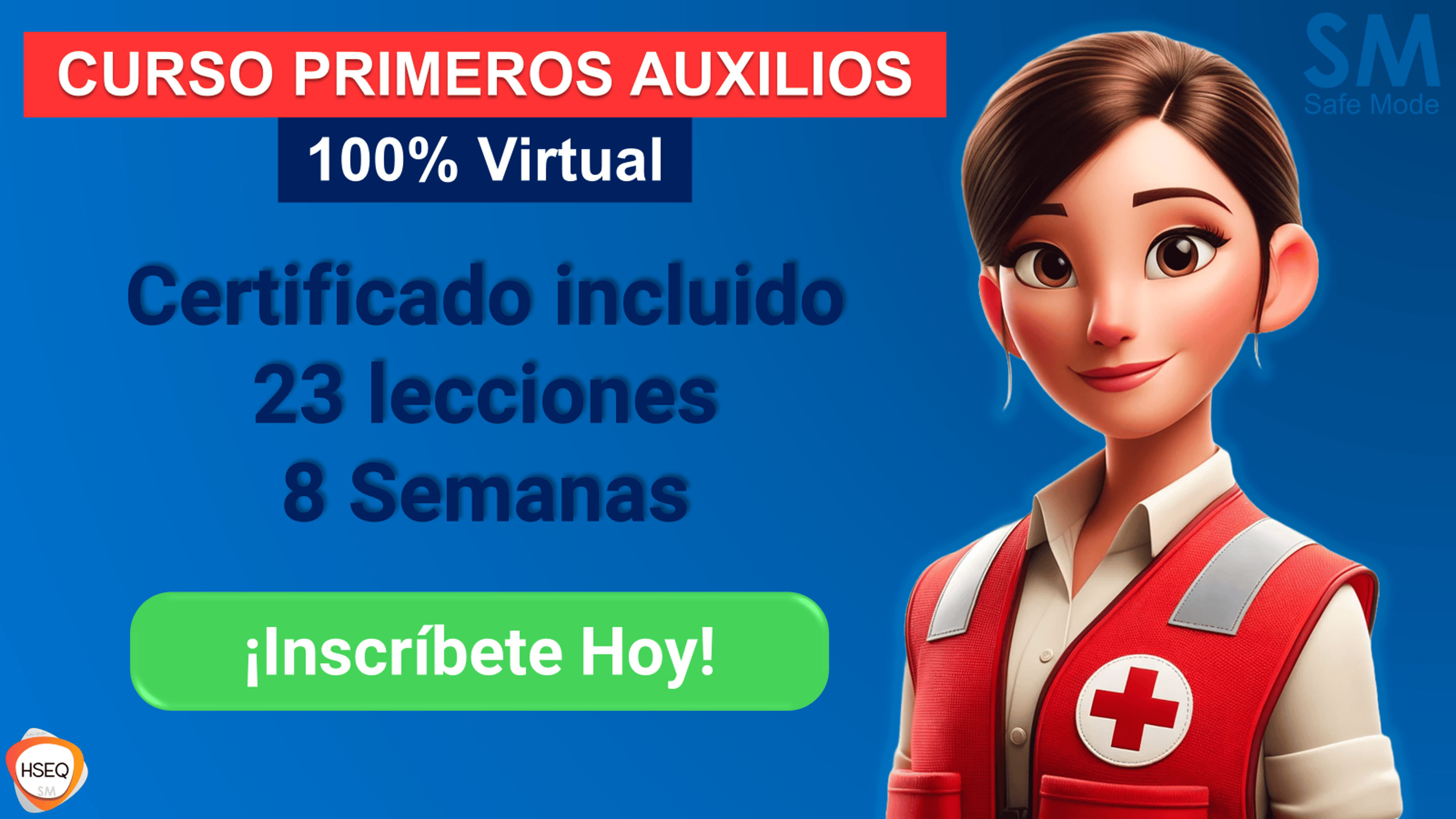 Curso Primeros Auxilios Básicos + Certificado | Safe Mode Curso Primeros Auxilios Básicos + Certificado | Safe Mode
