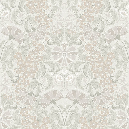 Lantliga tapeter - Gammaldags tapet med lantstuk | Tapetshopen