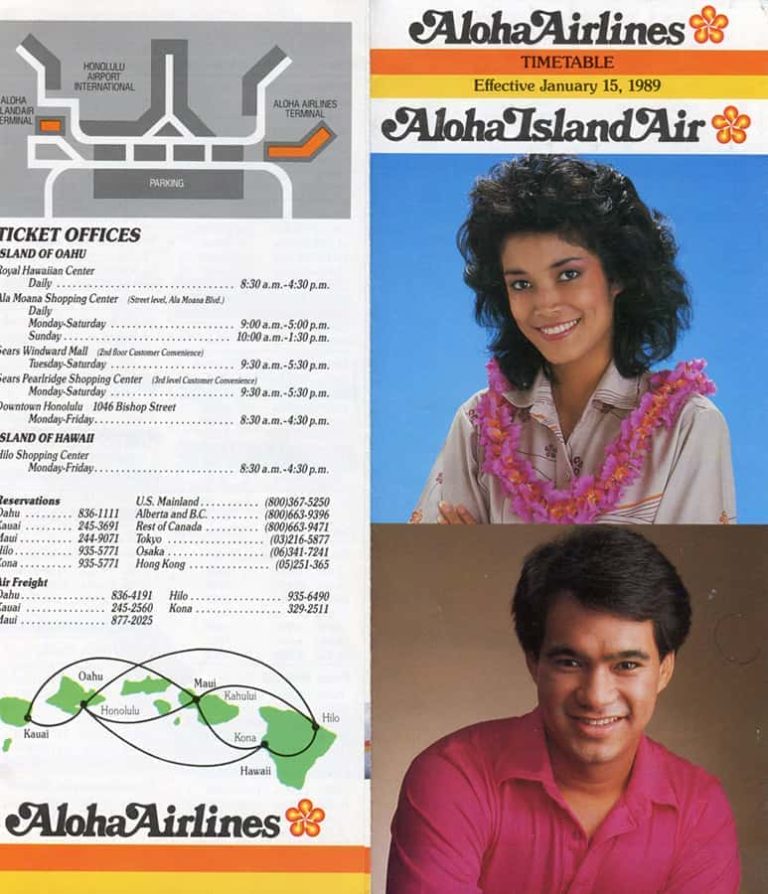 Aloha Airlines Timetables and Route Maps - The Airchive 2.0