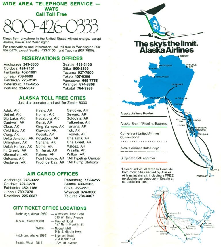 Alaska Airlines and Horizon Air Timetables and Route Maps - The ...