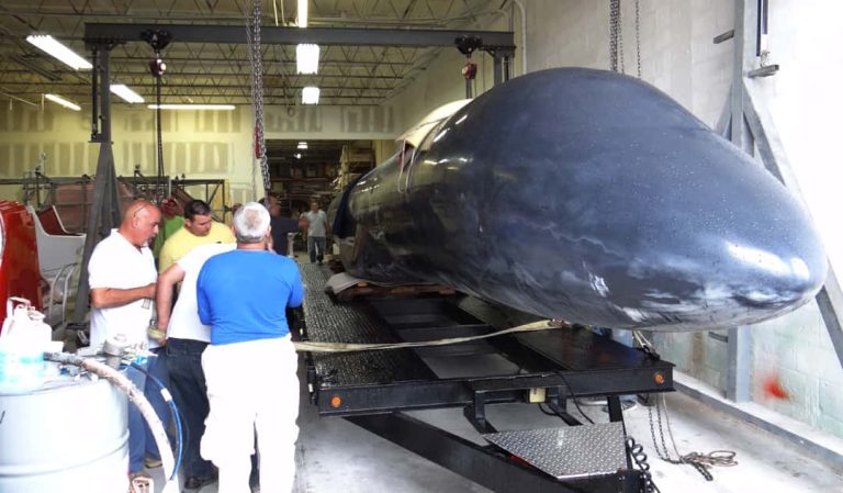 Half-Scale Embraer E-195 Model at Atlantic Models - Miami, Florida USA ...