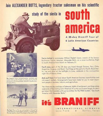 Braniff International Timetables and Route Maps - The Airchive 2.0