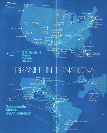 Braniff International Timetables and Route Maps - The Airchive 2.0