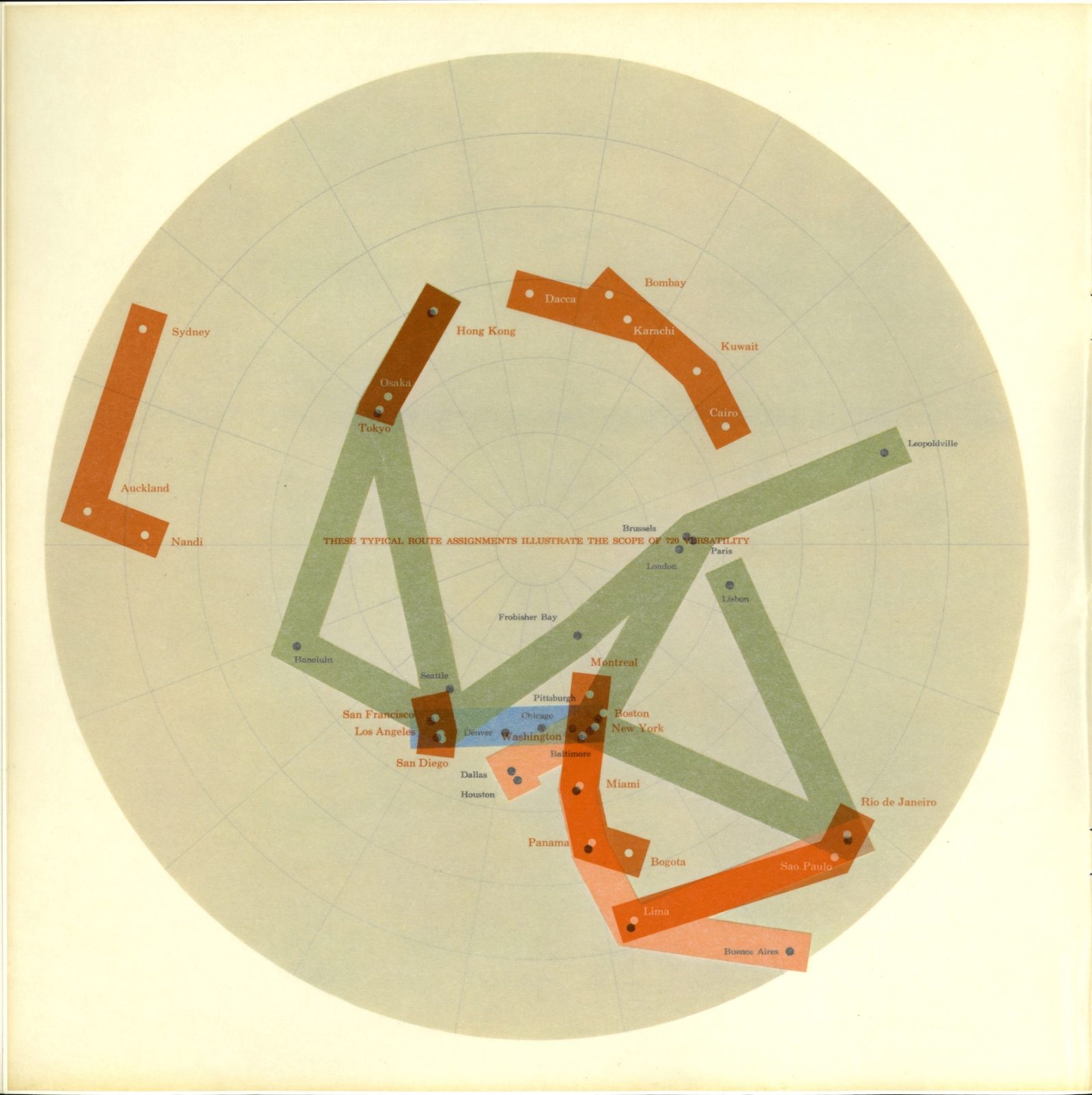 Boeing 720 In Service Now Brochure 1959 from La Jetée Press - The ...