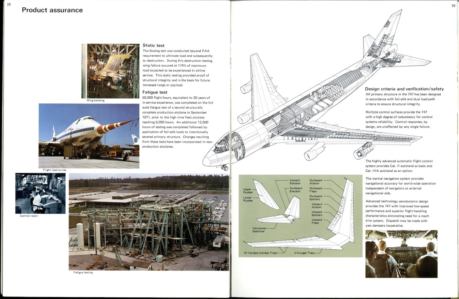 Boeing 747 Summary Brochure Sept 1972 from La Jetée Press - The ...