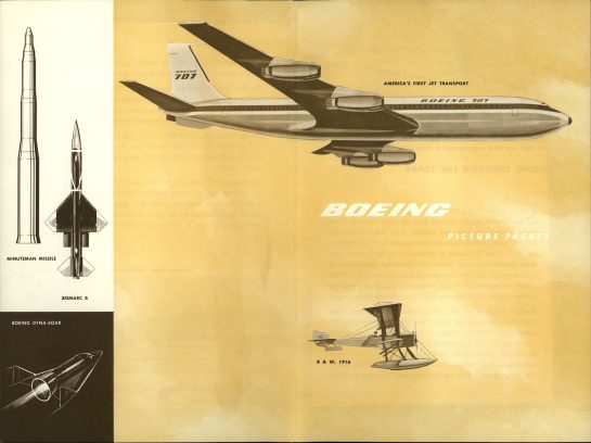 Boeing Full Product Line From All Divisions 1960s from La Jetée Press ...
