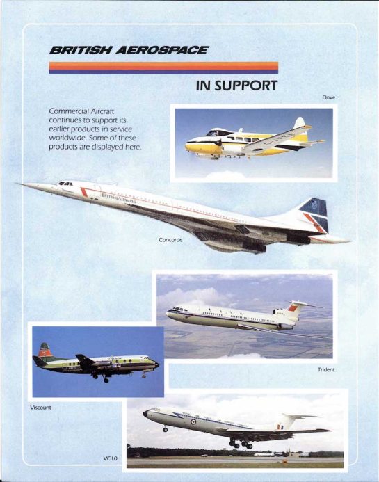 British Aerospace Commercial Aircraft Brochure from La Jetée Press ...