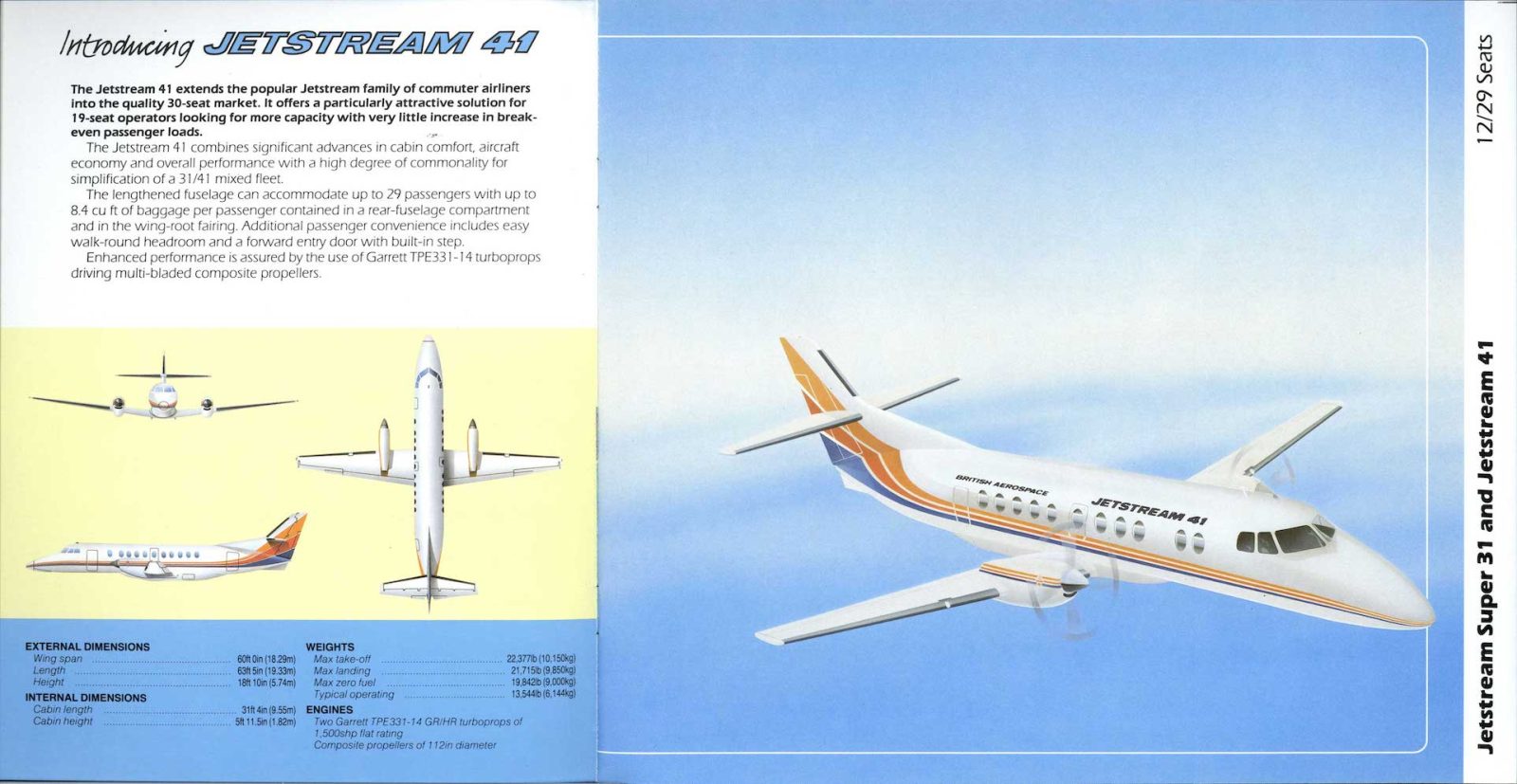 British Aerospace Commercial Aircraft Brochure from La Jetée Press ...