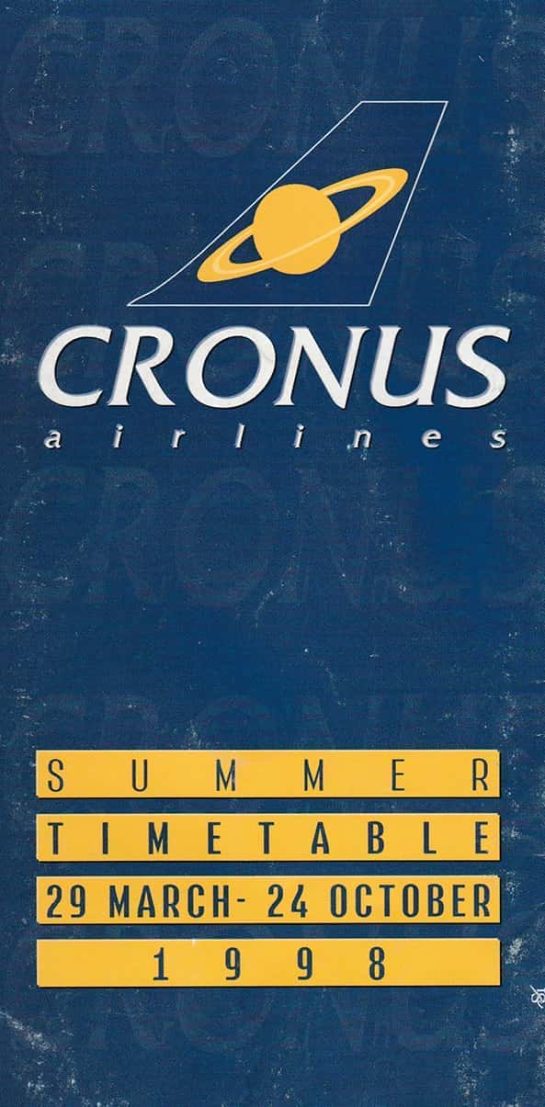 Cronus Airlines Timetables and Route Maps - The Airchive 2.0