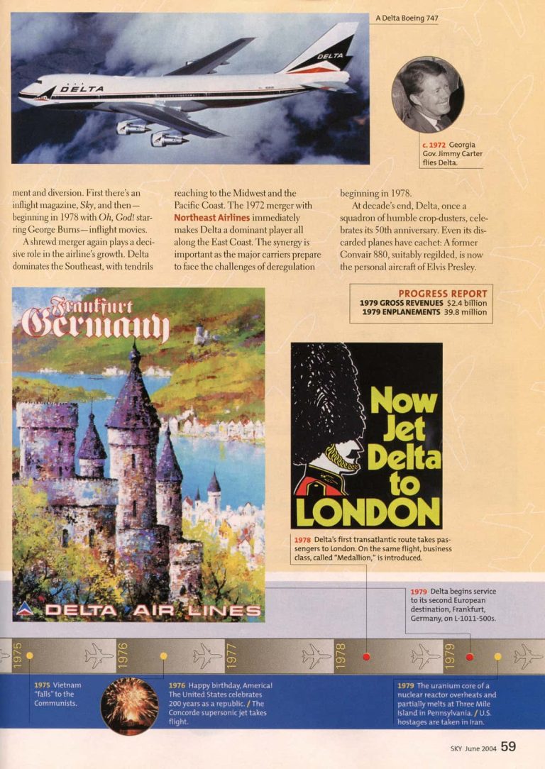 Delta Air Lines 75th Anniversary Sky Magazine - 2004 - The Airchive 2.0