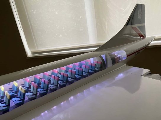 British Airways Concorde Cutaway Display Model (Before And After ...