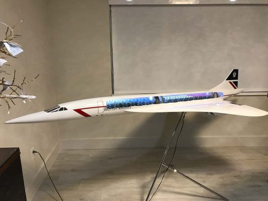 British Airways Concorde Cutaway Display Model (Before And After ...