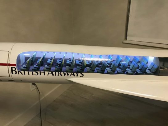 British Airways Concorde Cutaway Display Model (Before And After ...