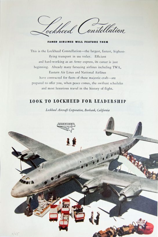 Lockheed Constellation Advertisement Feb 1945 - The Airchive 2.0