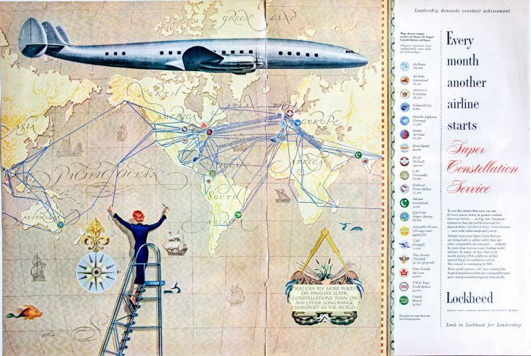 Lockheed Super Constellation Service Advertisement 1955 - The Airchive 2.0