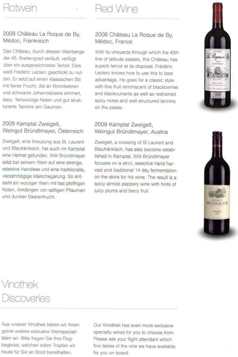 Lufthansa Menus - The Airchive 2.0