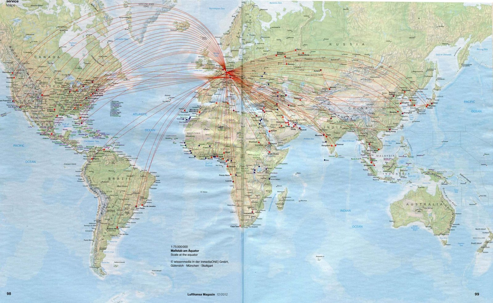 Lufthansa Timetables and Route Maps - The Airchive 2.0