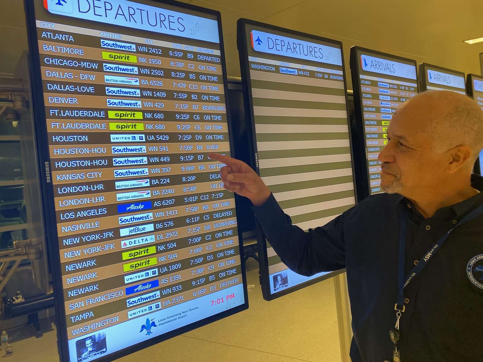 New Orleans Louis Armstrong Airport Last Day Of Old Terminal - MSY ...