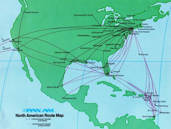 Pan Am Timetables and Route Maps - The Airchive 2.0