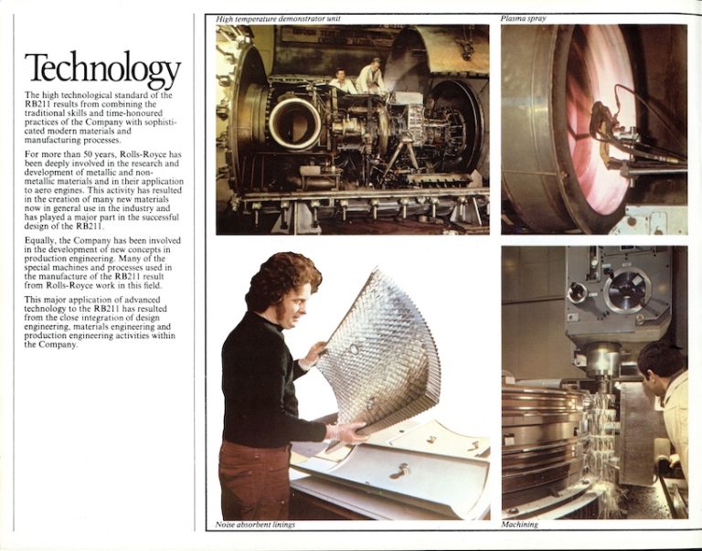 Rolls Royce RB 211 Brochure 1978 - La Jetée Press - The Airchive 2.0