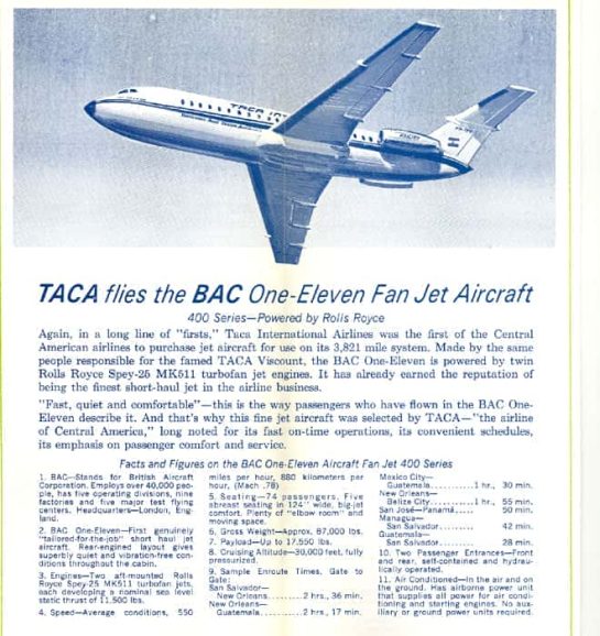TACA International Airlines Timetables and Route Maps - The Airchive 2.0