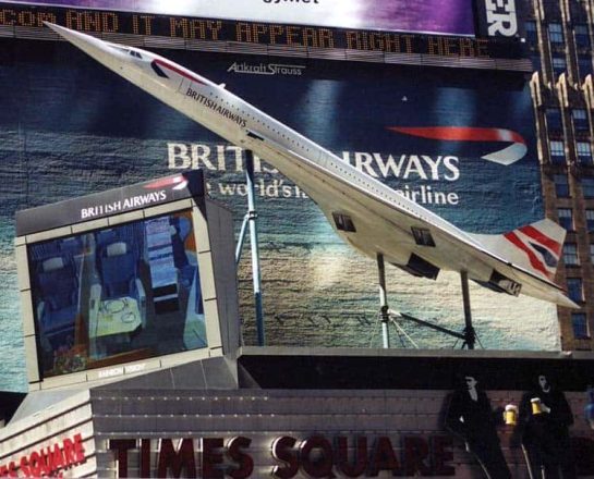 Oddities - Flying Cars, Times Square British Airways Concorde Model ...