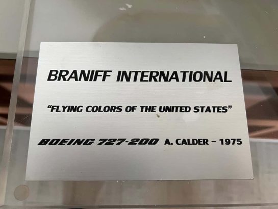 Braniff Calder 727 Model Owned by Chris Sloan - The Airchive 2.0