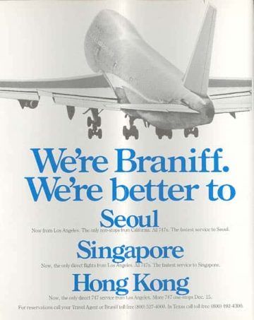 Braniff International Timetables and Route Maps - The Airchive 2.0