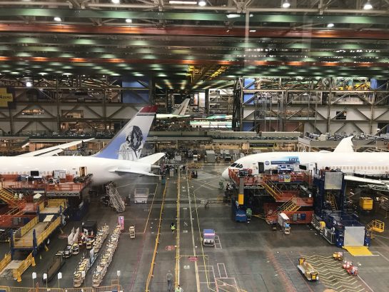 Boeing Everett 787 Dreamliner Final Assembly Line - Everett 2017 - The ...