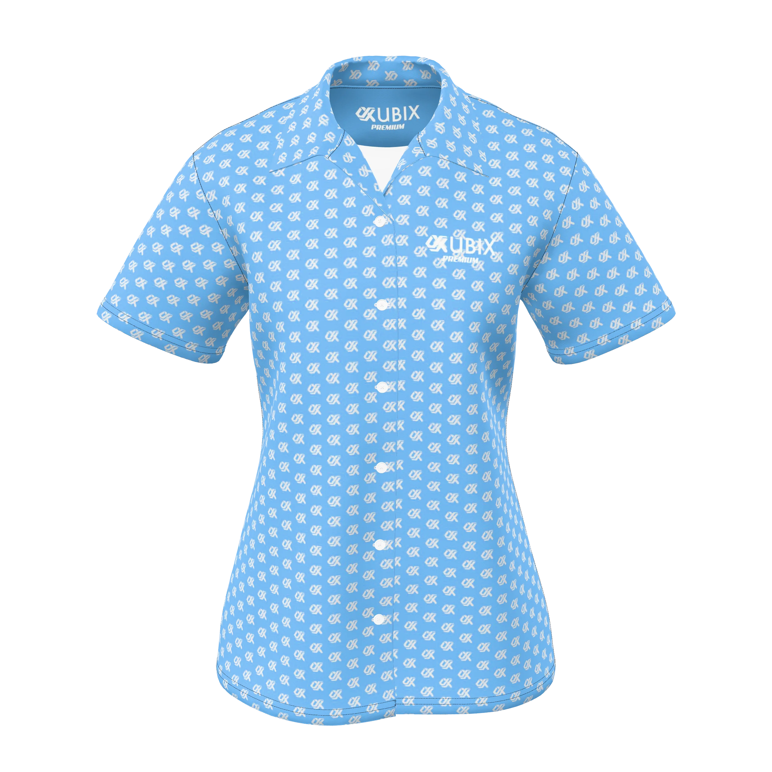 TA295 - PREMIUM WOMENS FULL BUTTON SHIRT SS - Ubix Now