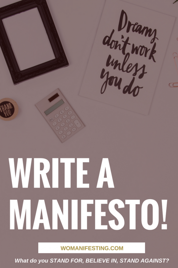 How to Write a Manifesto for Your Spiritual Business or Life