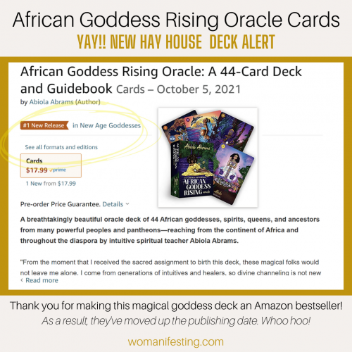 New Deck Preview: African Goddess Oracle Cards Coming Soon from Hay ...