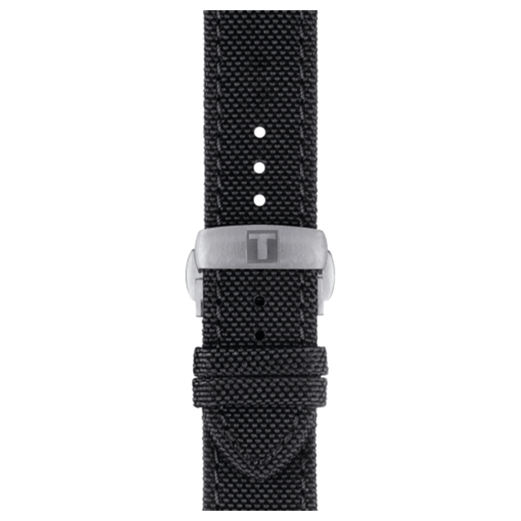 Tissot Official Black Fabric Strap Lugs 21 MM - Linda & Co Tissot Official Black Fabric Strap Lugs 21 MM - Linda & Co